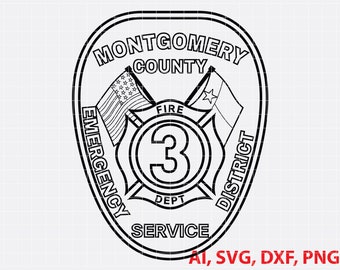 Montgomery Fire Logo - Etsy