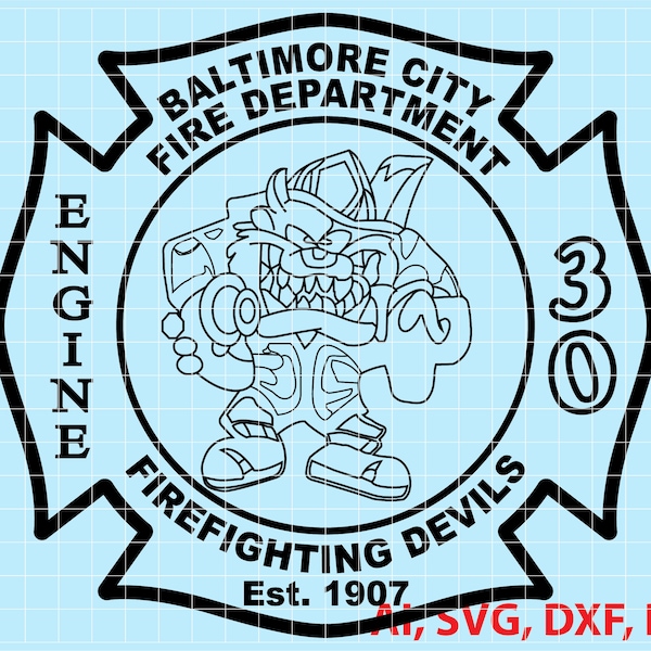 Baltimore Fire Logo - Etsy