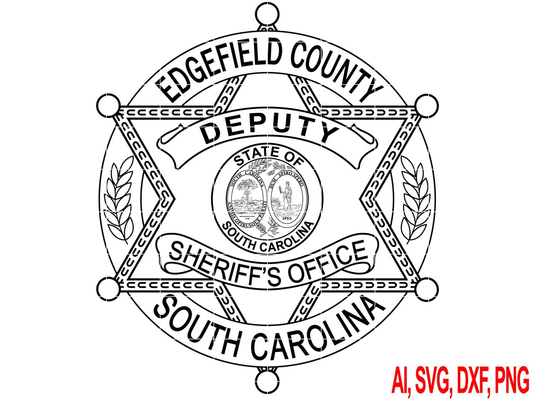 Edgefield County Deputy Sheriff Badge, Logo, Seal, Custom, Ai, Vector ...