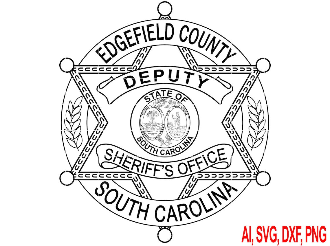 Edgefield County Deputy Sheriff Badge, Logo, Seal, Custom, Ai, Vector ...