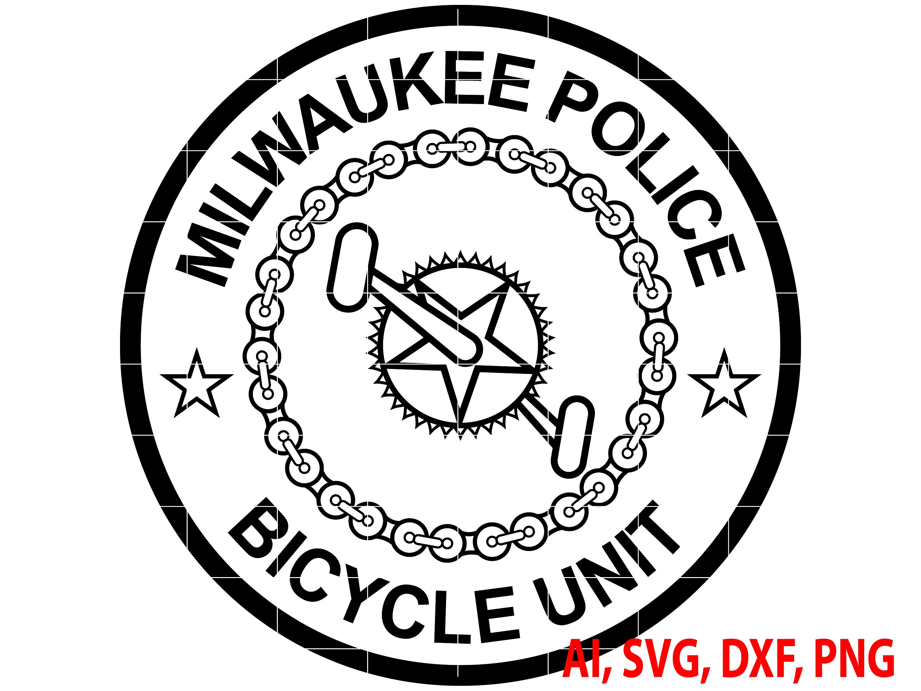 Milwaukee Police Bicycle Unit Badge, Logo, Seal, Custom, Ai, Vector ...