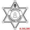 State of California Parole Agent Badge Custom, Ai, Vector, SVG, DXF ...