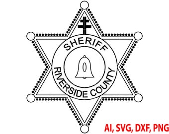 Riverside Sheriff Logo Svg - Etsy