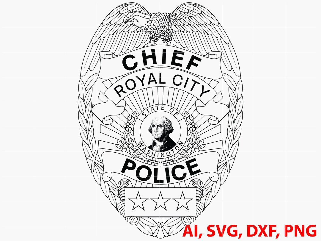 Washington State Royal City Police Badge, Logo, Seal, Custom, Ai ...