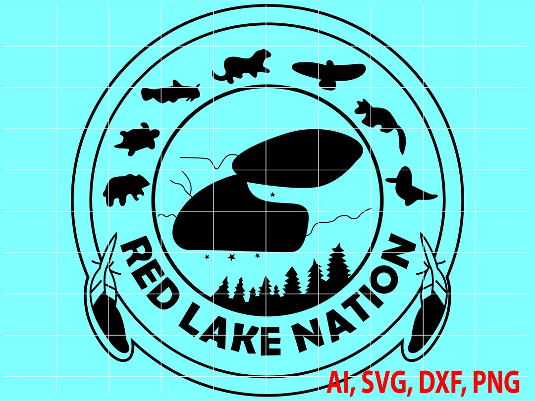 Red Lake Nation Logo, Badge, Seal, Custom, Ai, Vector, SVG, DXF, PNG ...