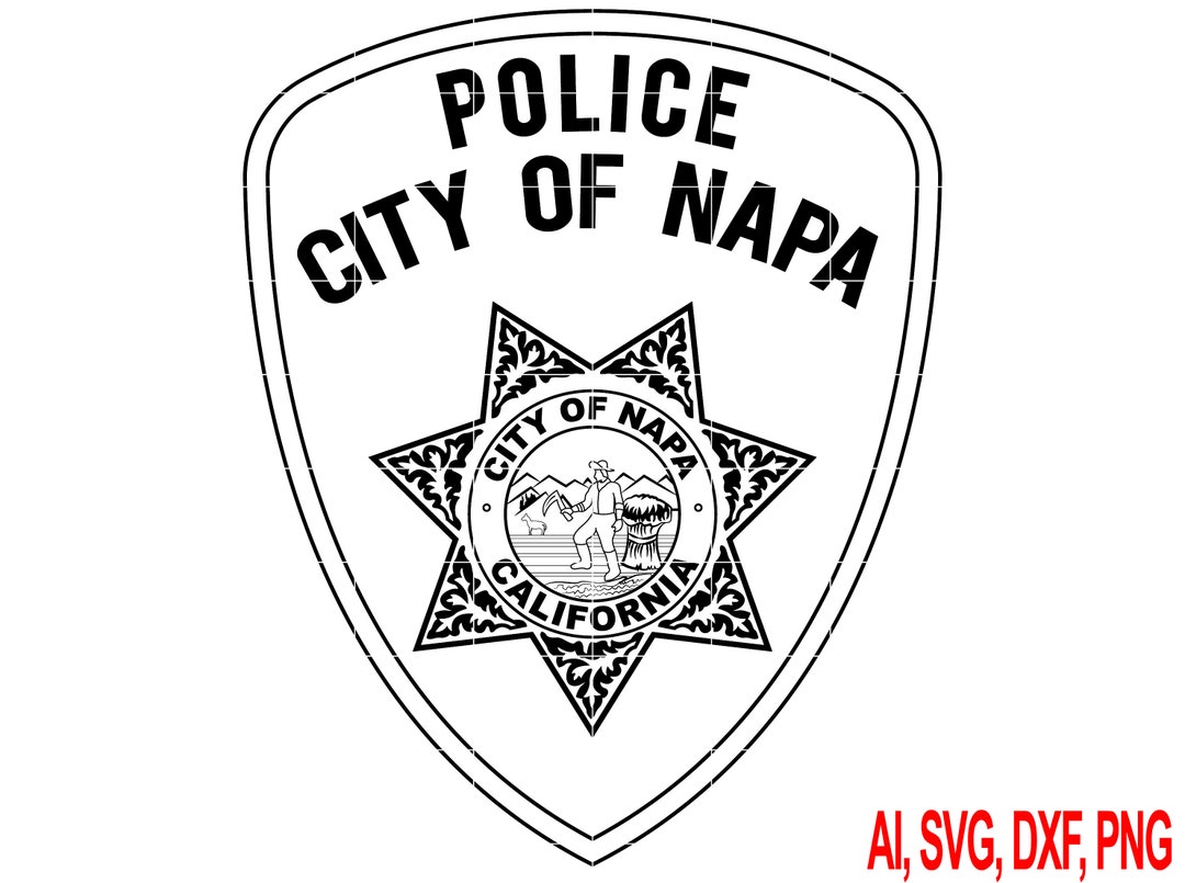City of Napa Police Badge Vector Art (svg, Dxf, Jpg, Png, Ai) - Etsy