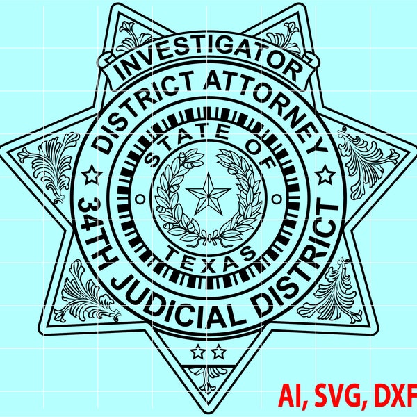 District Attorney Badge - Etsy