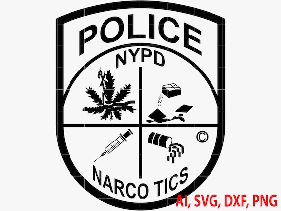 New York Police Department Narcotics Badge Logo Seal - Etsy