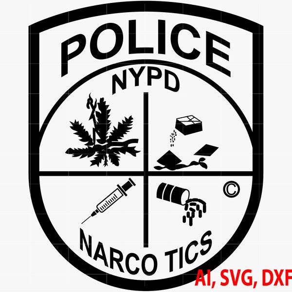 Nypd Police Badge Vector - Etsy