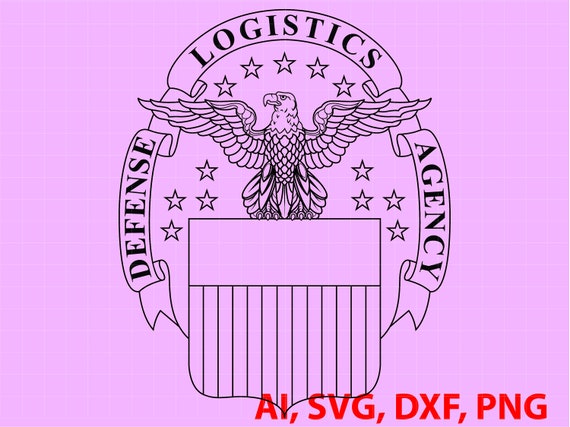Defense Logistics Agency Badge Vector SVG DXF PNG - Etsy