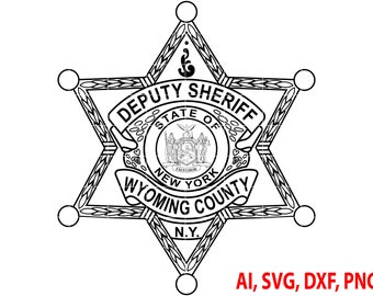 Richmond County Sheriff Badge Logo Seal Custom Ai Vector - Etsy