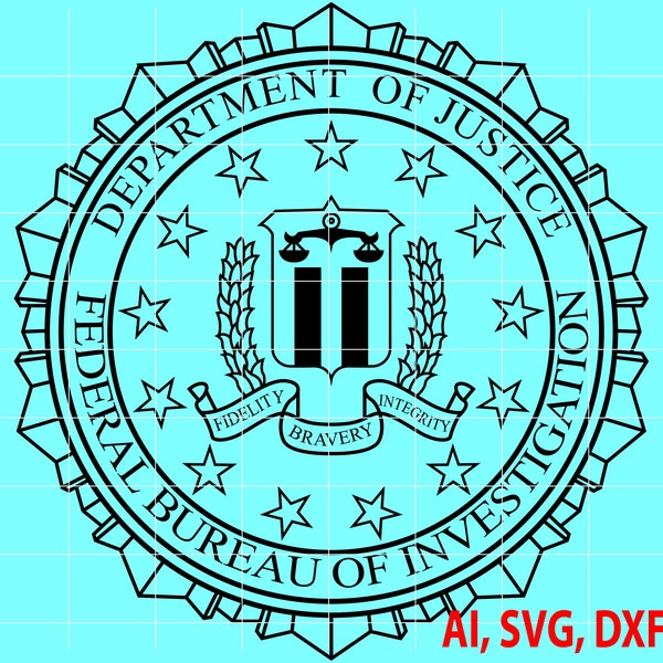 Federal Bureau of Investigations Svg - Etsy
