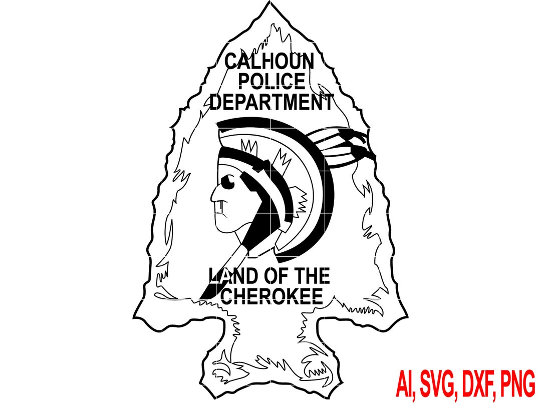 Calhoun Alabama Police Badge Vector Art, Ai,svg, DXF, PNG, Digital ...
