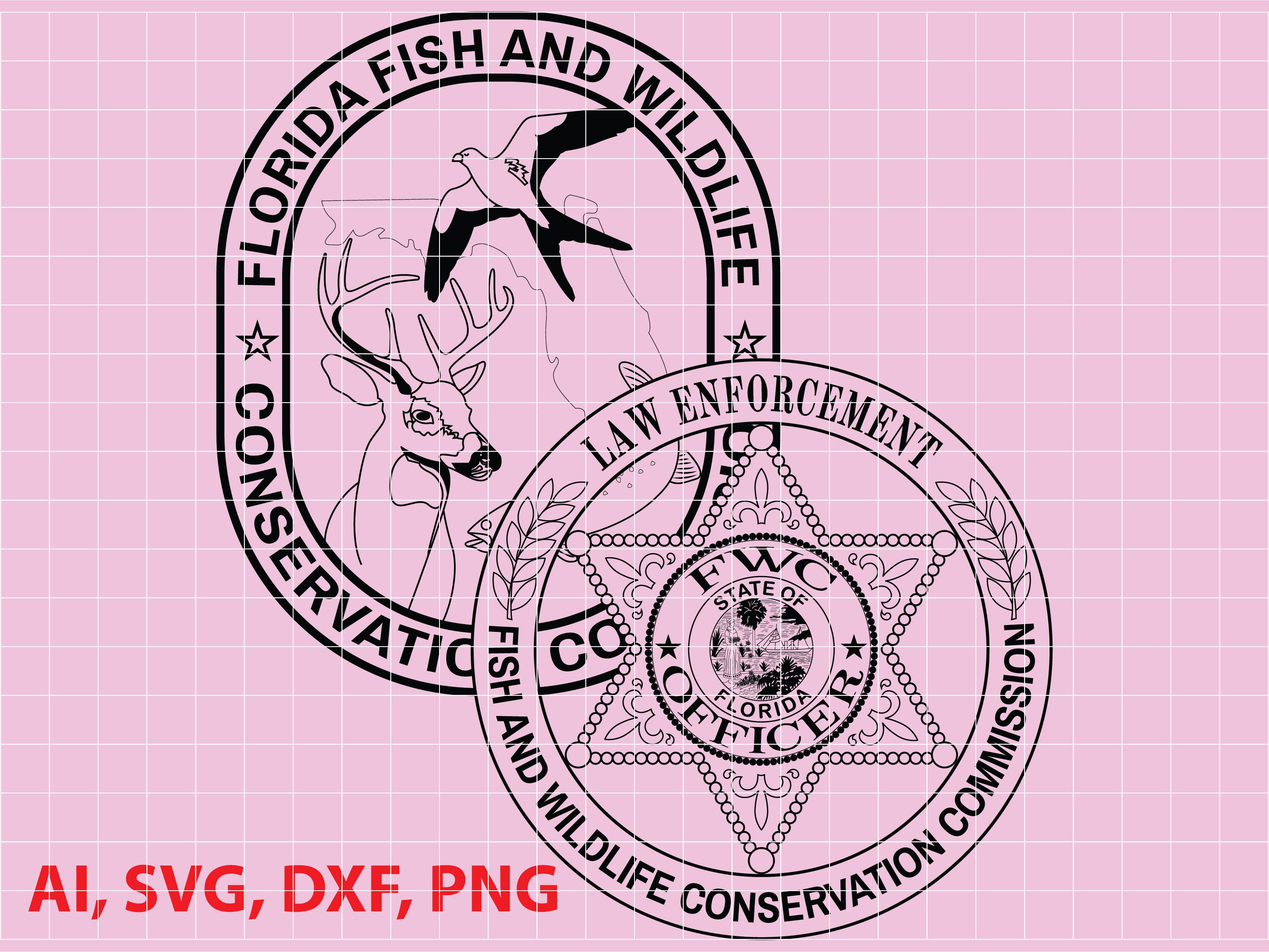 Florida Fish and Wildlife Svg - Etsy