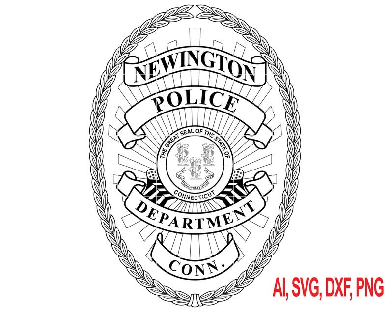 Newington Police Department Badge SVG – Connecticut Vector - Etsy UK