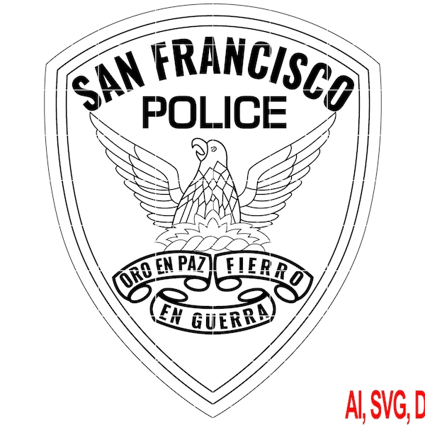 San Francisco Police Badge - Etsy