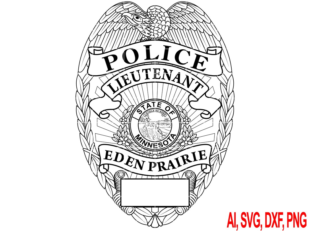 Minnesota Eden Prairie Police Badge Vector Art - Etsy