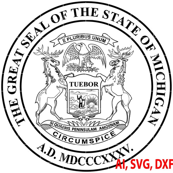 Michigan State Police Logo - Etsy