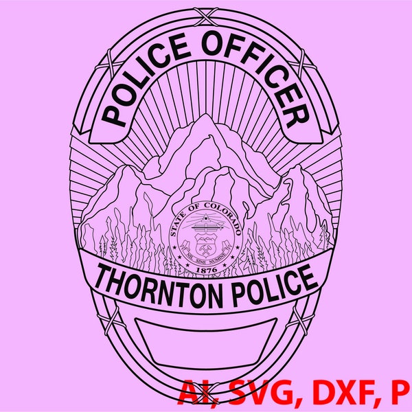 Colorado Police Badge Svg - Etsy