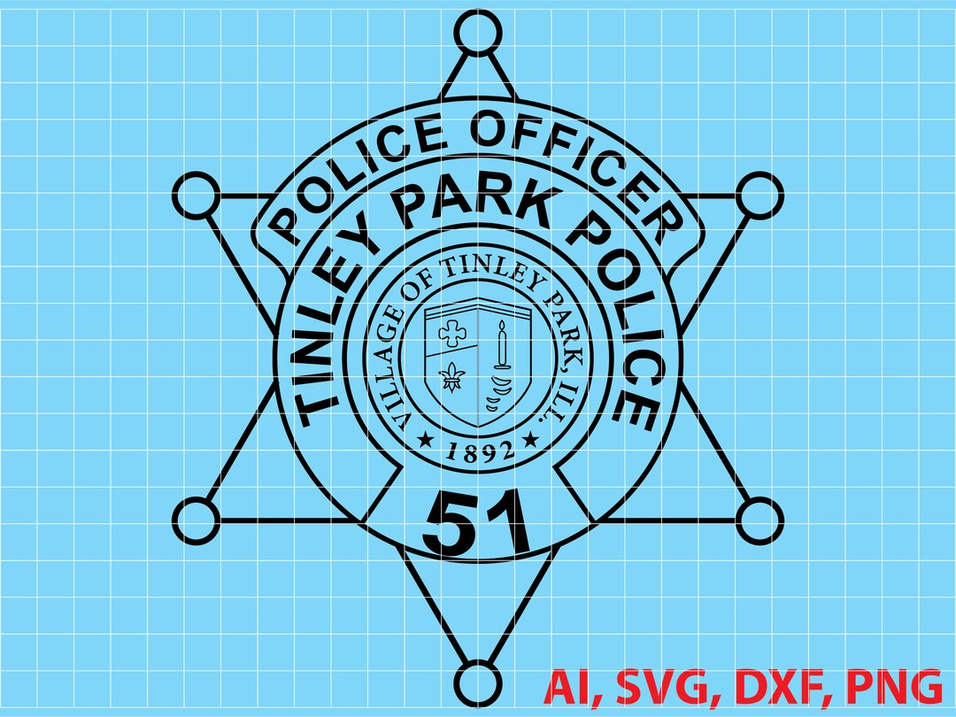 Tinley Park Police Officer Logo, Seal, Badge, Custom, Ai, Vector, SVG ...
