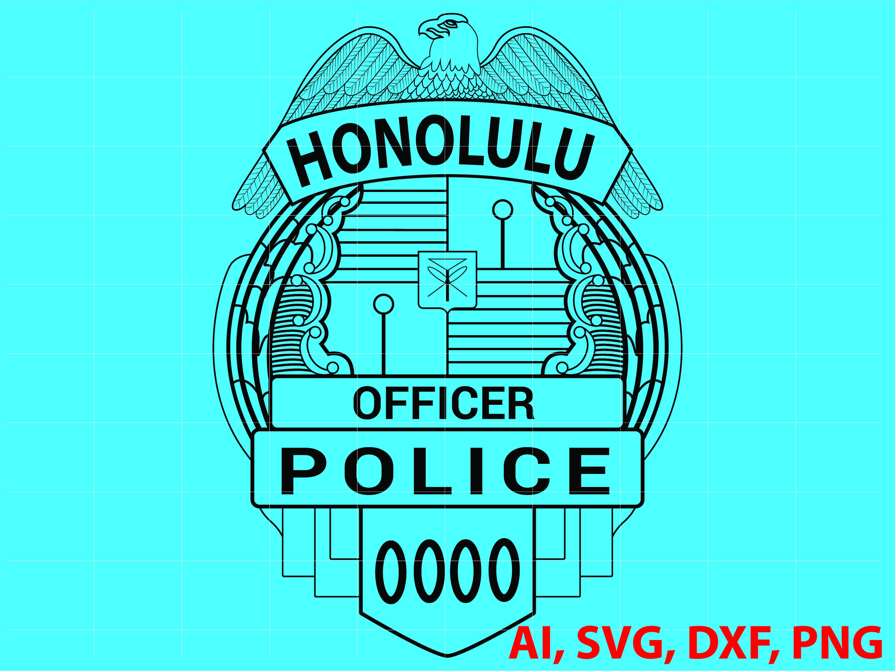 Esquema De La Insignia Del Departamento De Policía De Honolulu