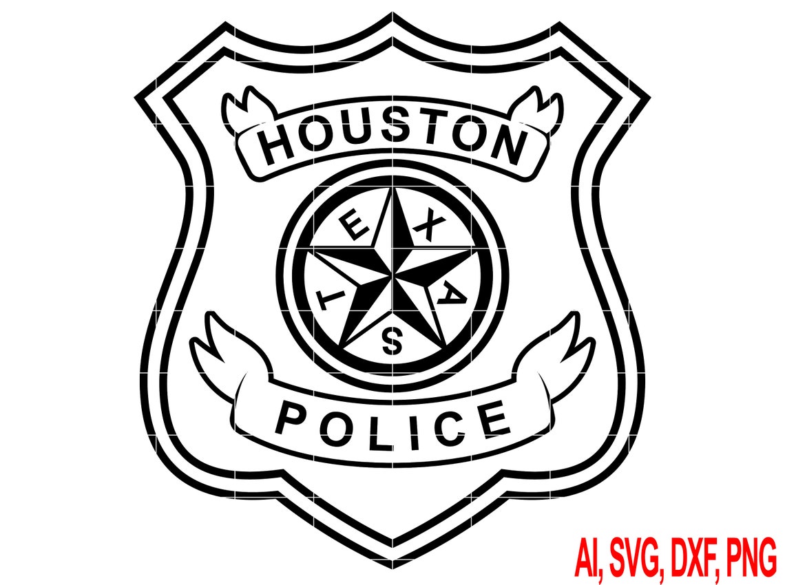 Houston Police Badge Vector Art Svg,dxf,jpg,png & Ai Files for ...