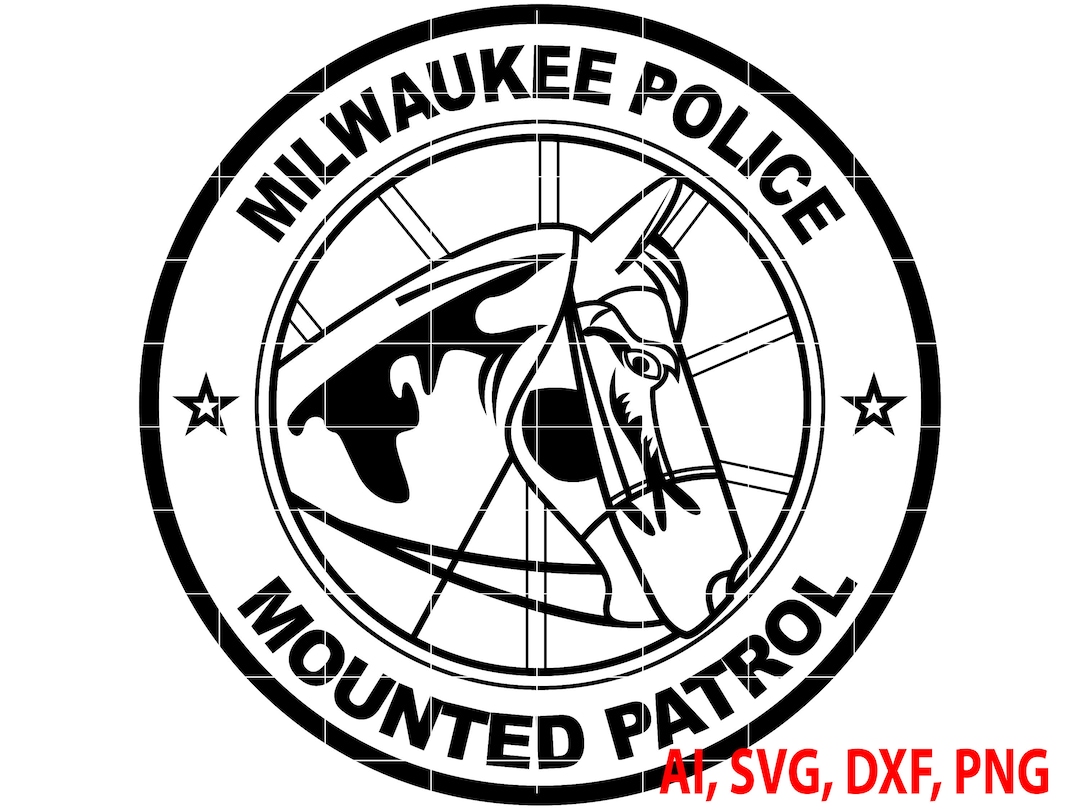 Milwaukee Police Mounted Patrol Badge, Logo, Seal, Custom, Ai, Vector ...