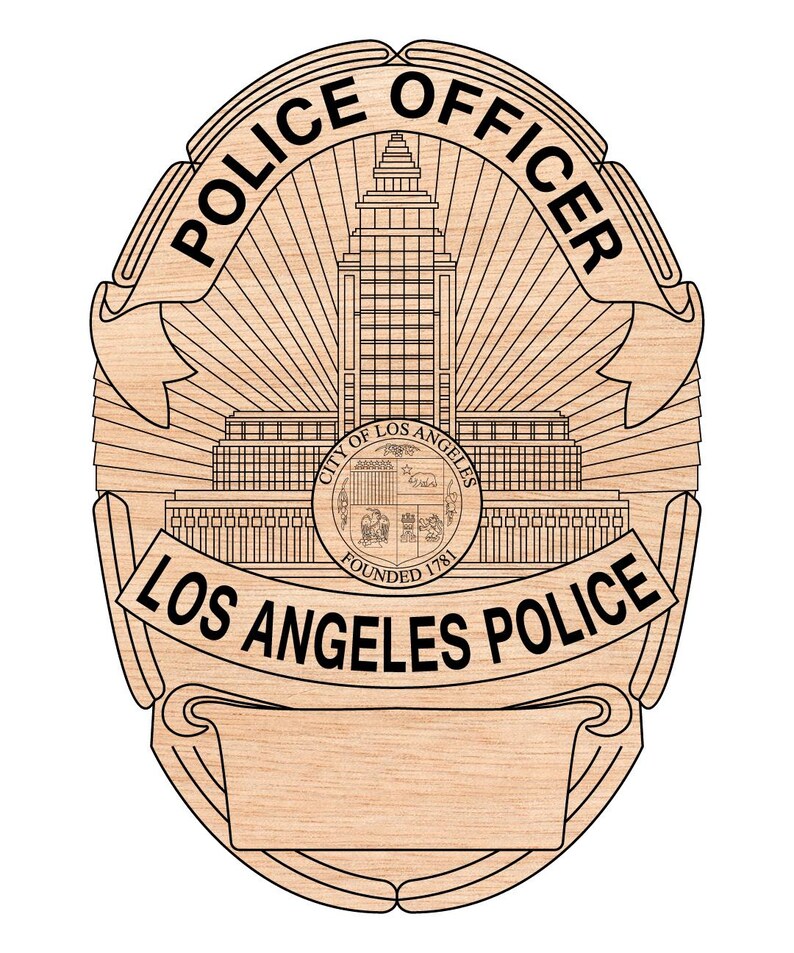 LAPD Police Officer Badge SVG Bundle – Los Angeles Police Department ...