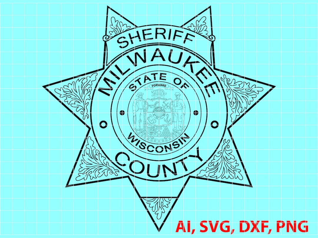 State of Wisconsin Milwaukee County Sheriff Logo, Seal, Badge, Custom ...