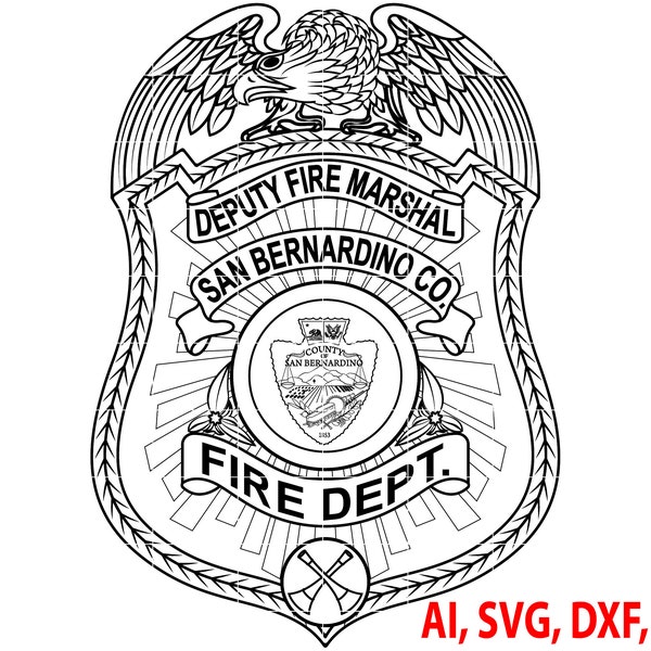 Fire Marshal Badge - Etsy