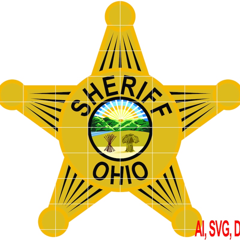 Ohio Sheriff Badge Svg - Etsy