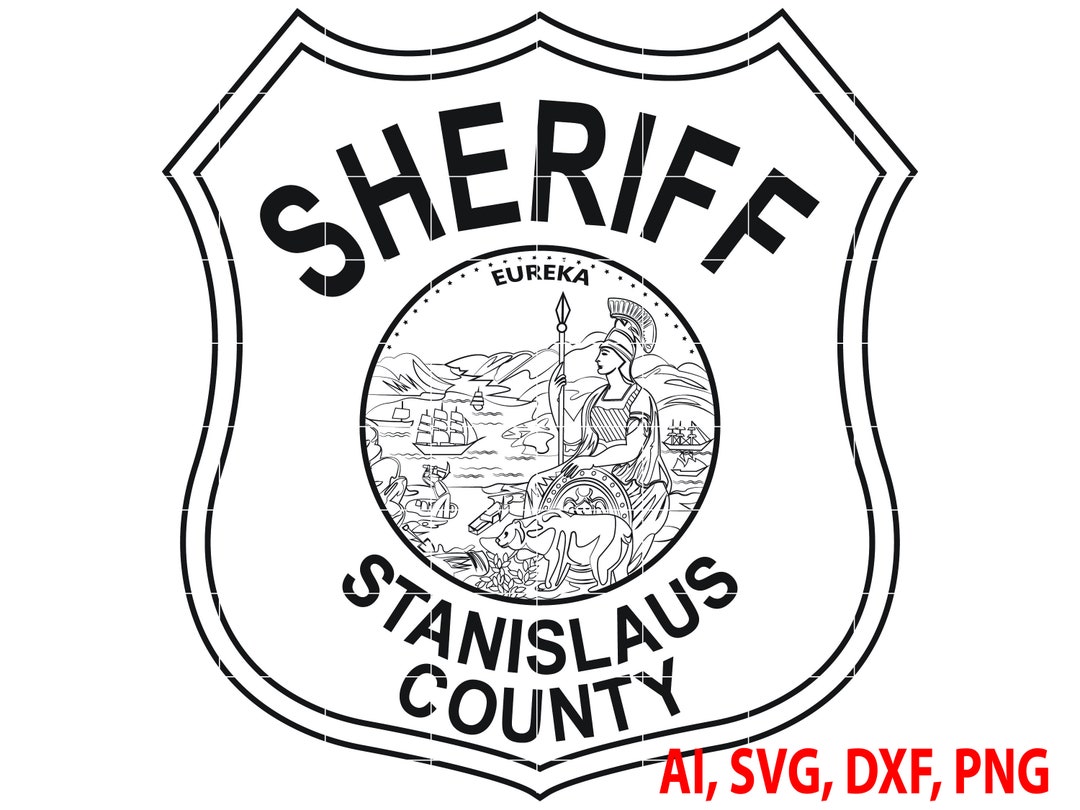 Stanislaus County Sheriff Badge, Logo, Seal, Custom, Ai, Vector, SVG, DXF, PNG, Digital - Etsy