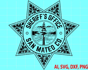 Douglas County Sheriff Badge, Logo, Seal, Custom, Ai, Vector, SVG, DXF, PNG, Digital - Etsy