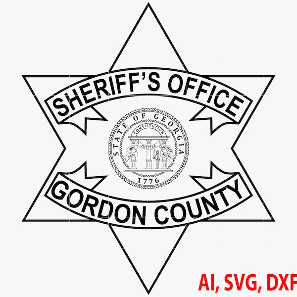 Georgia State Police Badge Svg - Etsy