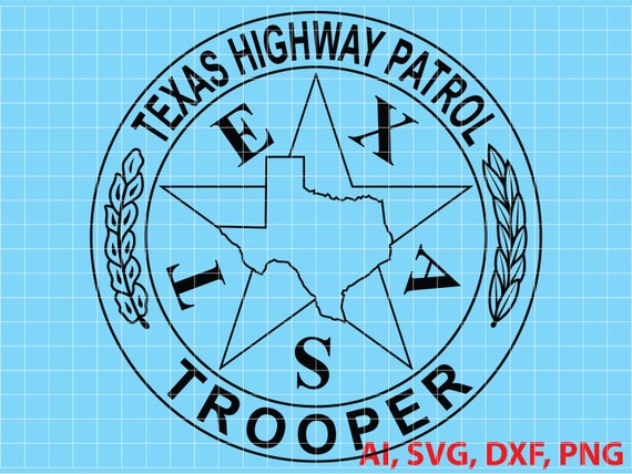 Texas Highway Patrol Trooper Police Logo Seal Badge Custom - Etsy India