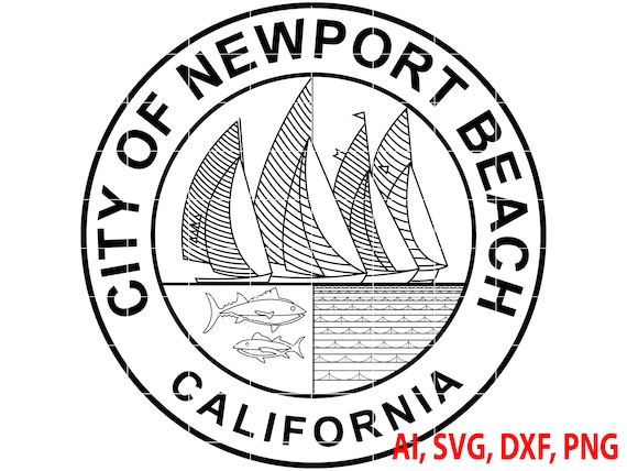 Logo City of Newport Beach California Badge Logo Seal - Etsy