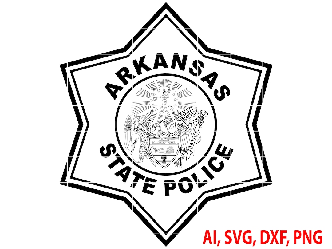 Arkansas State Police Badge Vector Art, Ai,svg, DXF, PNG, Digital Files ...