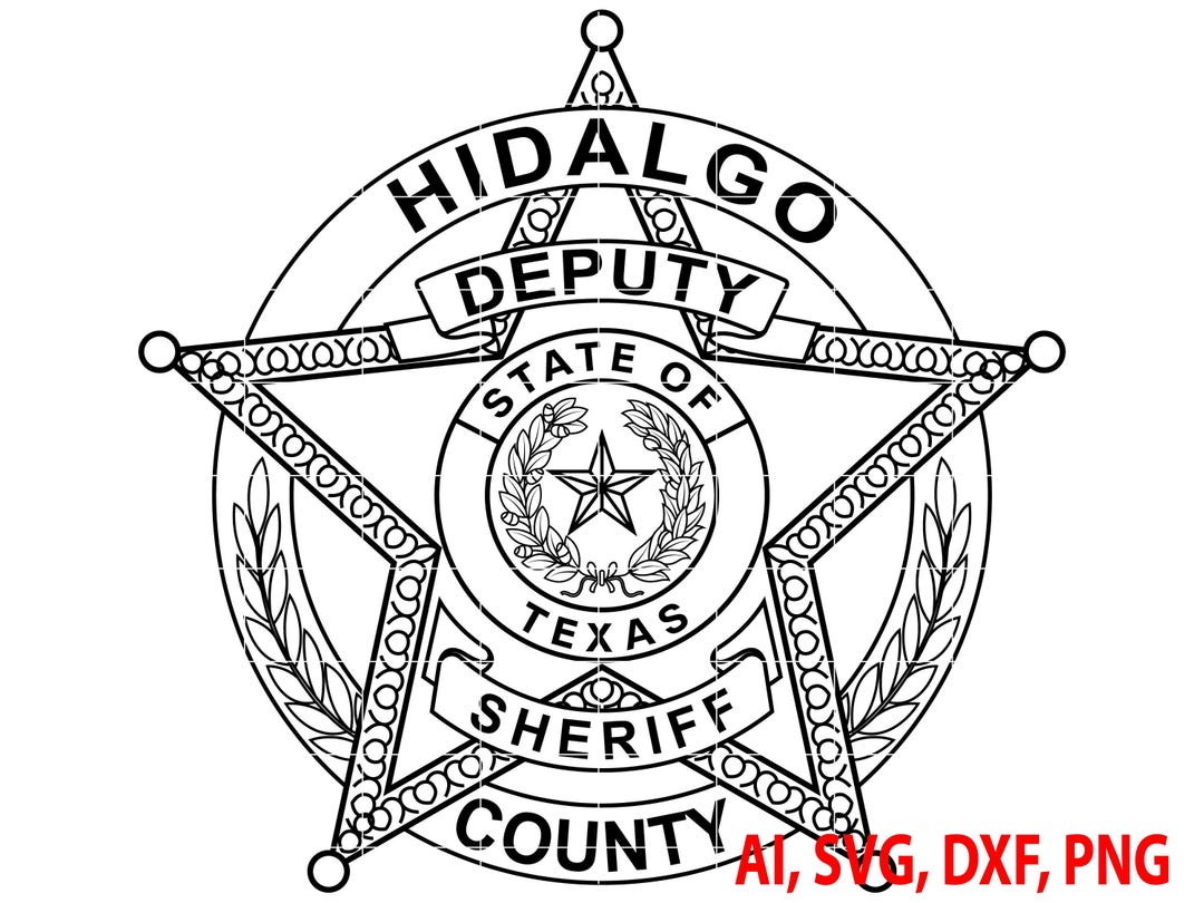 Sheriff Badge, Texas State Hidalgo County Sheriff Badge, Logo, Seal, Custom, Ai, Vector, SVG ...