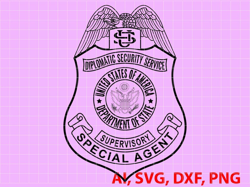 Diplomatic Security Service Seal, Vector Files (svg, Dxf, Png, Ai) - Etsy