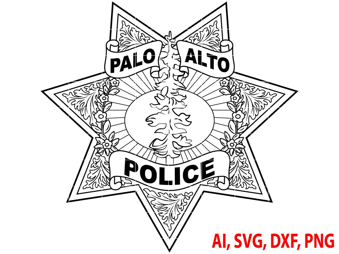 Palo Alto Police Badge, Logo, Seal, Custom, Ai, Vector, SVG, DXF, PNG ...