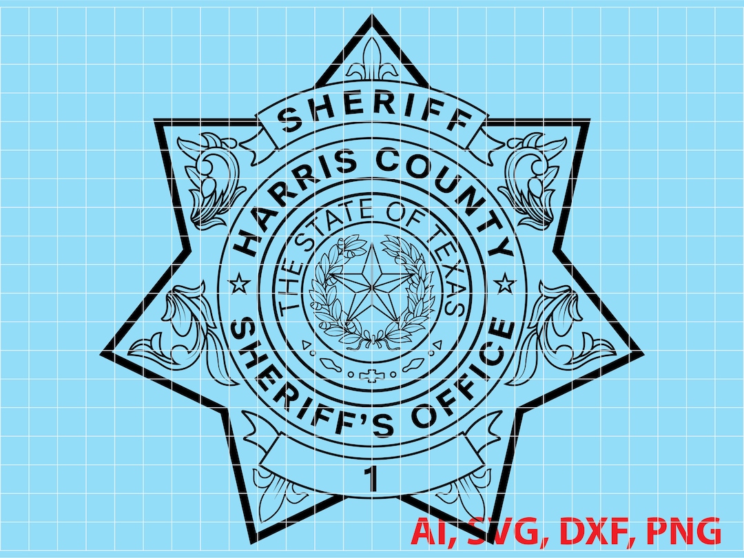 The State of Texas Harris County Sheriff’s Officer Badge, Logo, Seal ...