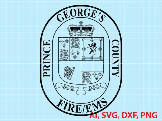George County Fire/ems Dept. Logo Seal Badge Custom Ai | Etsy