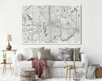 Mn Map Framed - Etsy