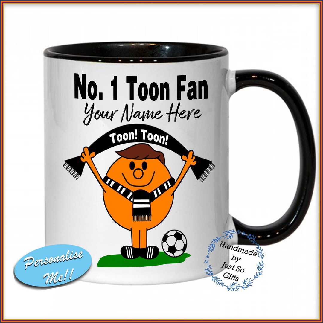 No 1 Toon Fan - 11oz Ceramic Mug Handmade Unique Personalised Fun Gift ...