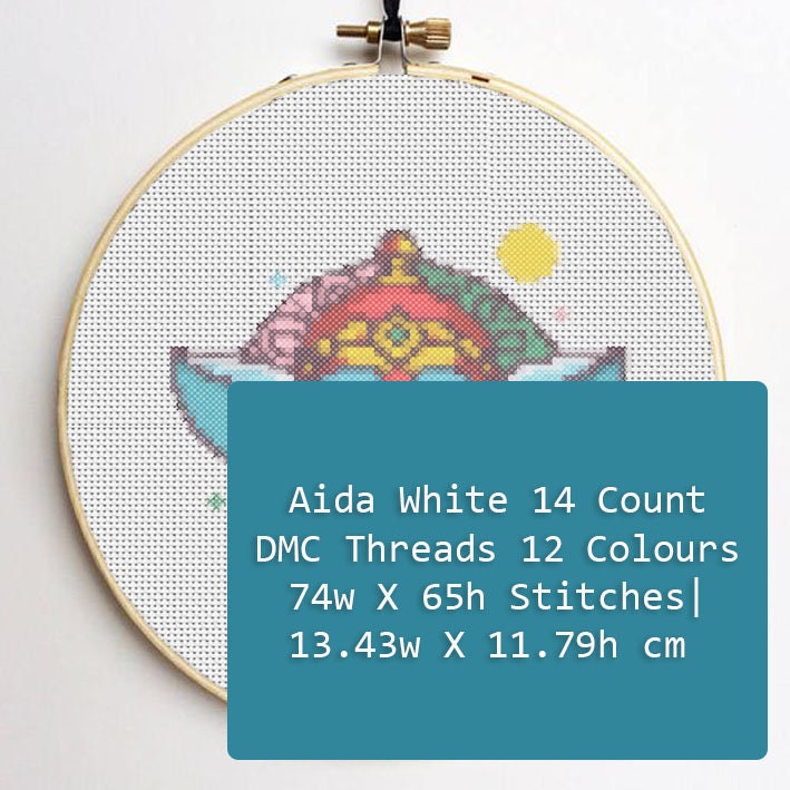 Ganesha Cross Stitch Pattern PDF Download Elephant Modern Cross Stitch ...