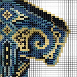 Thor Hammer Cross Stitch Pattern Mjolnir Cross Stitch Scandinavian ...
