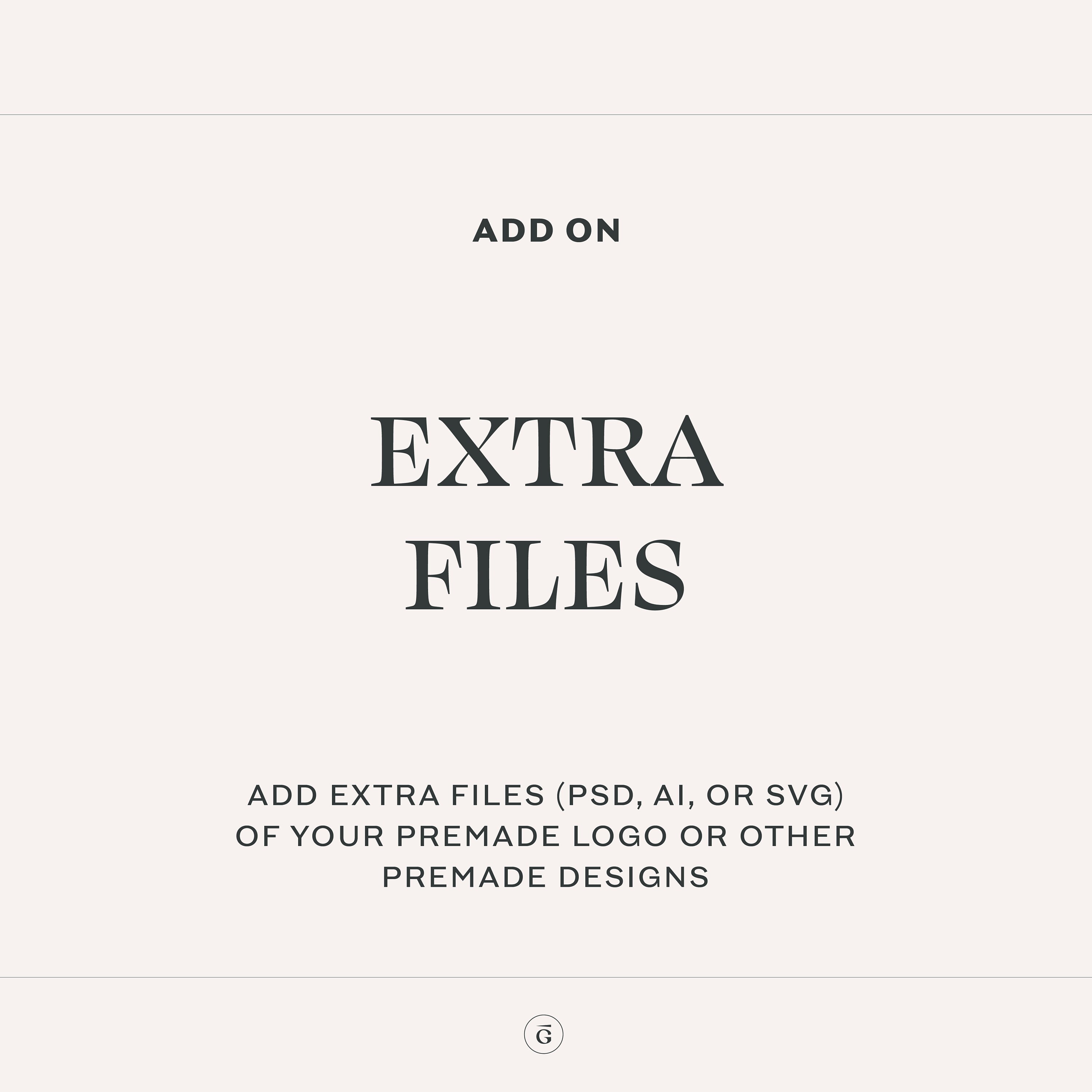 Extra Files Add On - Etsy