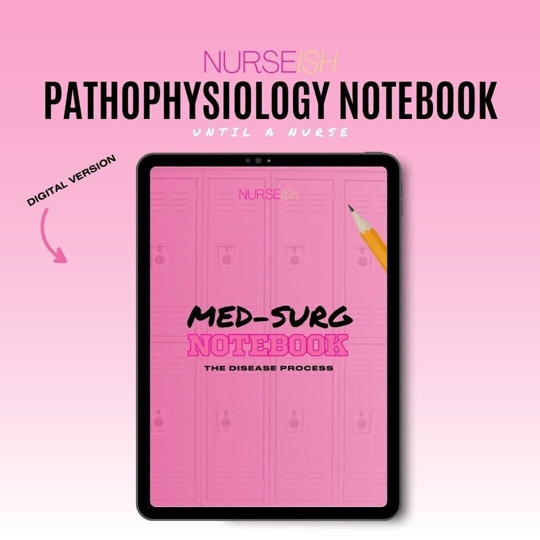 The DIGITAL Med Surg Notebook Disease Process Notebook - Etsy