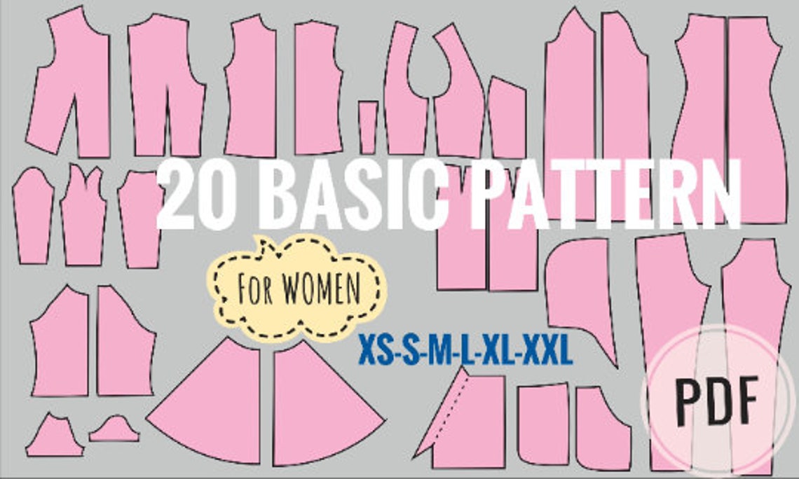 Basic Pdf Sewing Patterns for Women PDF Sewing Patterns for - Etsy
