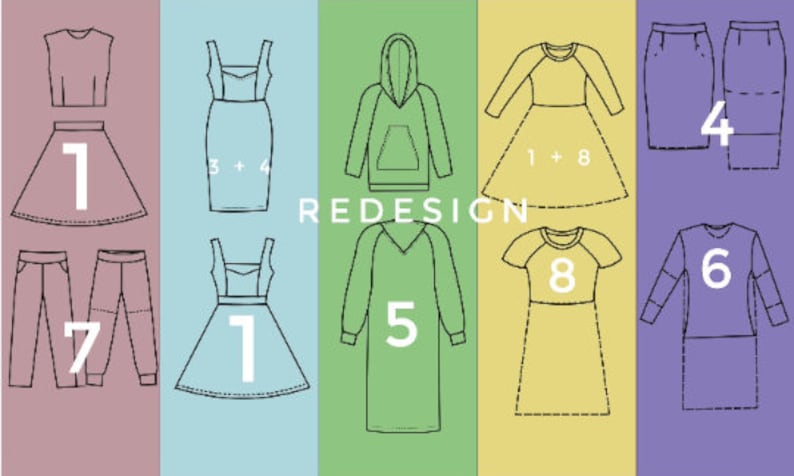 Basic Pdf Sewing Patterns for Women PDF Sewing Patterns for - Etsy